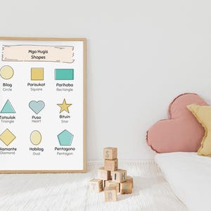 Filipino Printable Posters for Toddlers and Kids, Learn Tagalog Wall ...