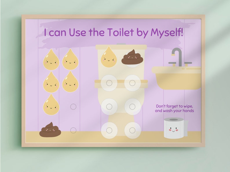 Printable Potty Training Chart for Kids and Toddlers Daily Sticker ...