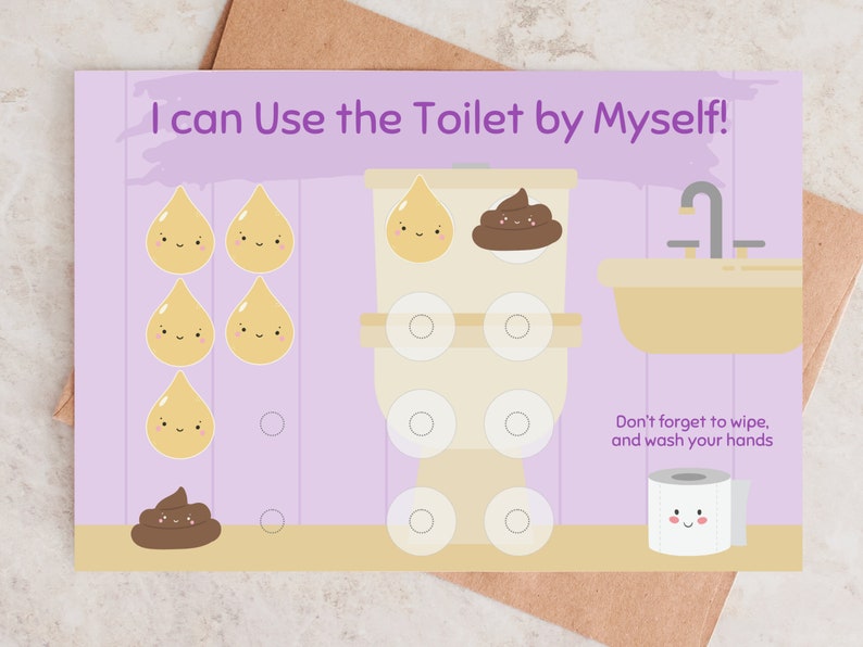 Printable Potty Training Chart for Kids and Toddlers Daily Sticker ...