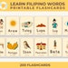 Filipino Printable Flashcards for Toddlers and Kids | Learn Tagalog ...