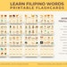 Filipino Printable Flashcards for Toddlers and Kids | Learn Tagalog ...
