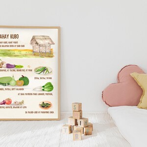 Printable Bahay Kubo Filipino Song Poster for Toddlers and Kids ...