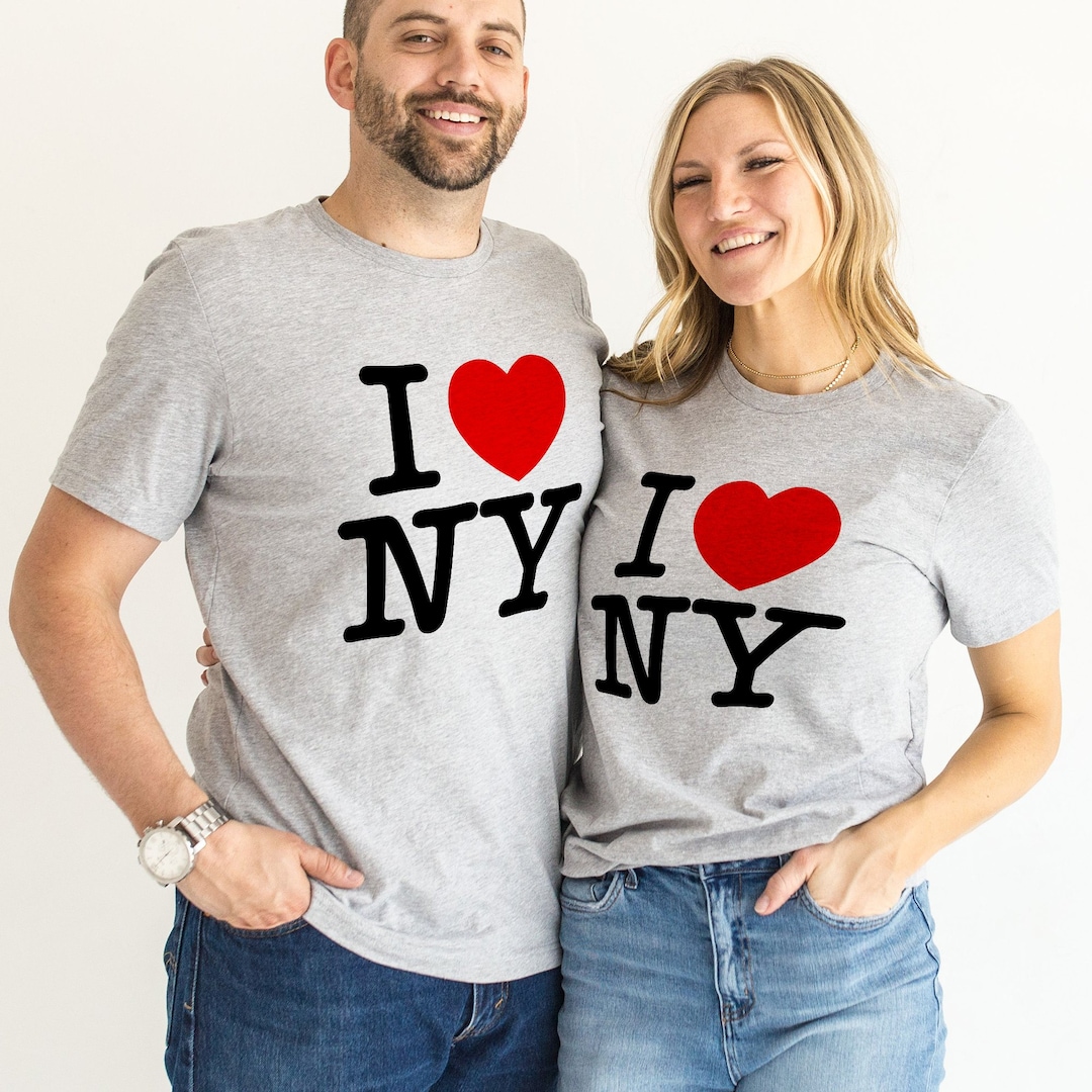 I Love NY Iconic Heart Design T-shirt, Classic New York Souvenir ...
