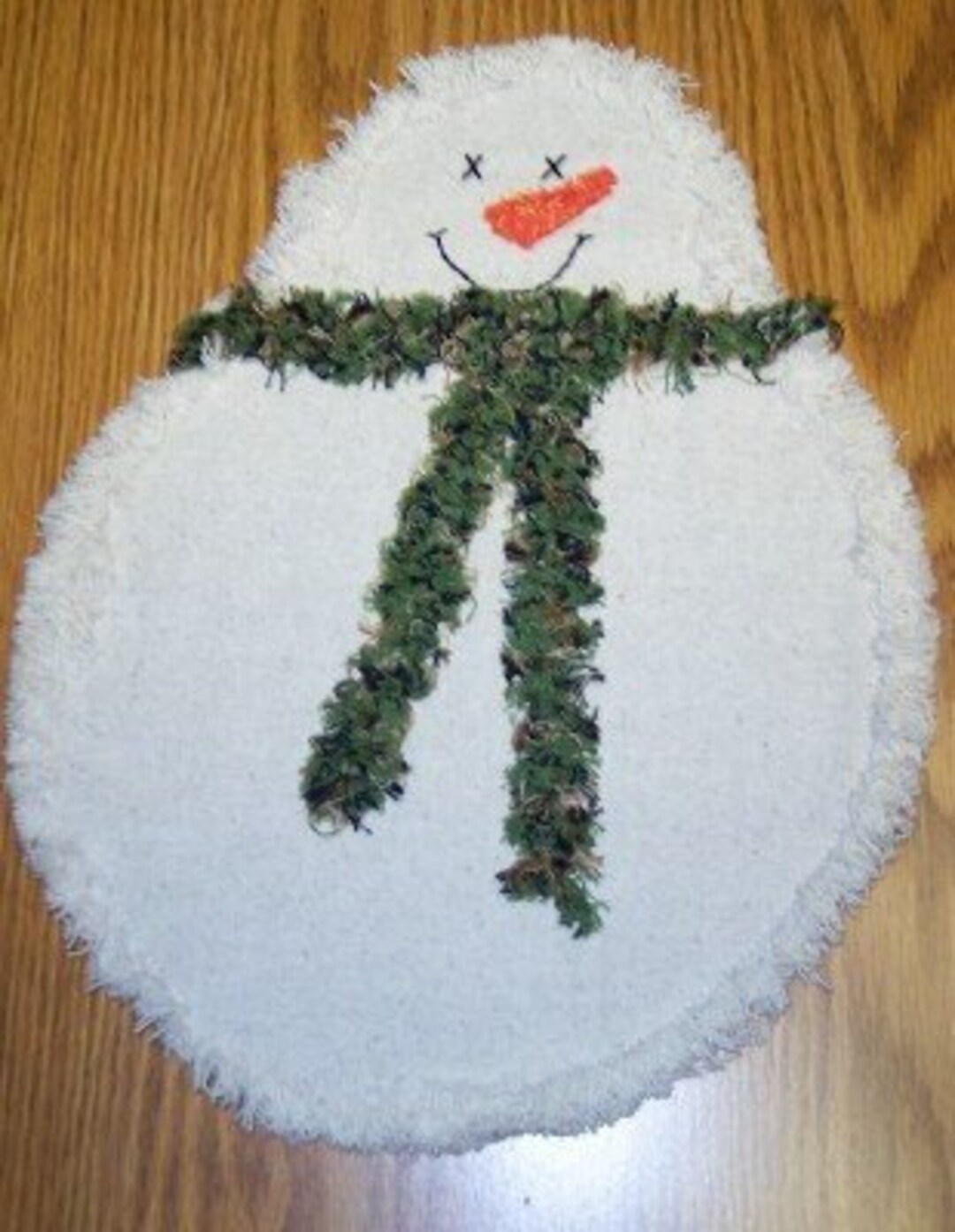 Primitive Rag Quilt Snowman Mat PDF E Pattern - Etsy