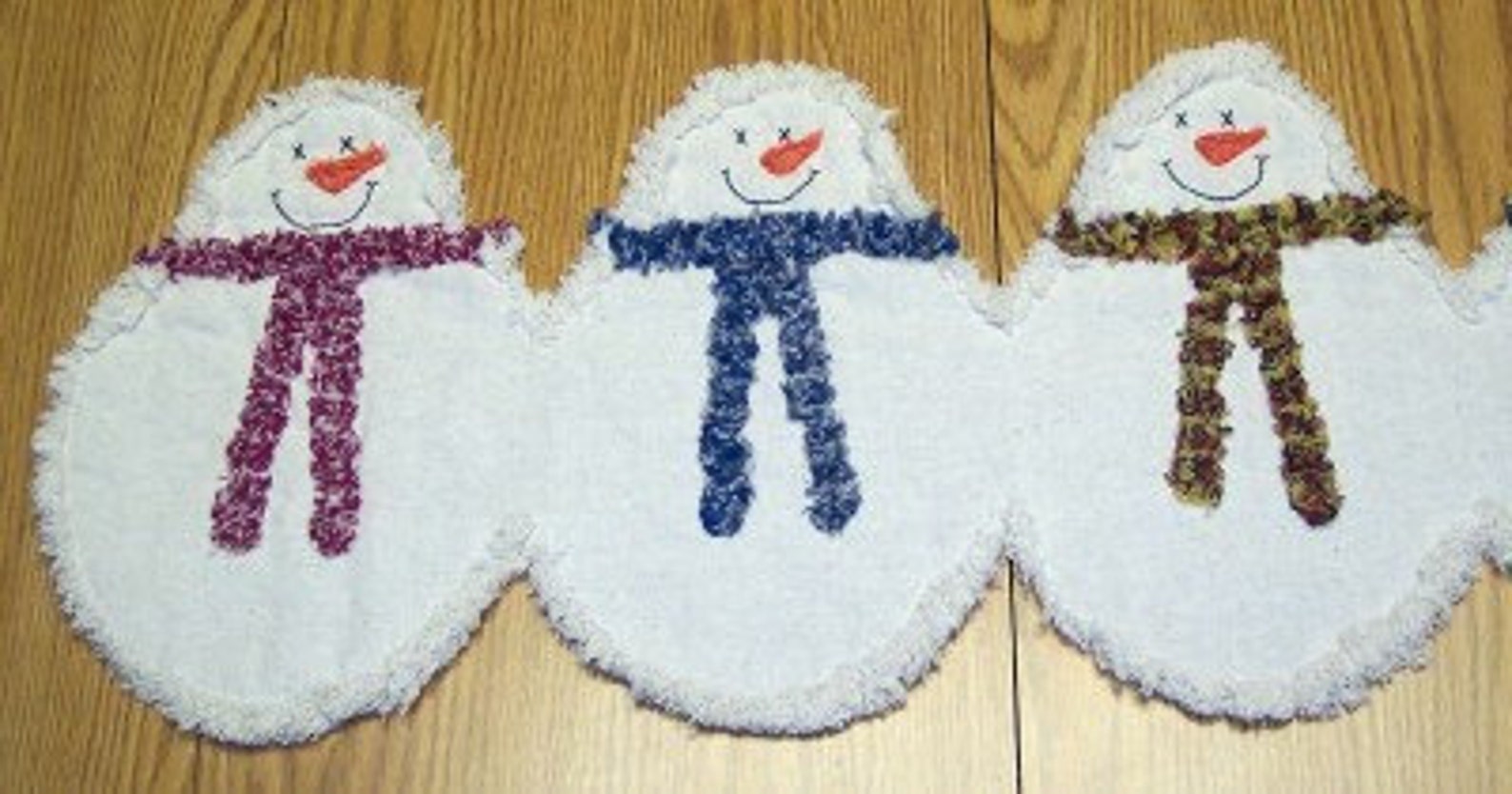 Prim Country Rag Quilt Snowman Runner E Pattern PDF - Etsy