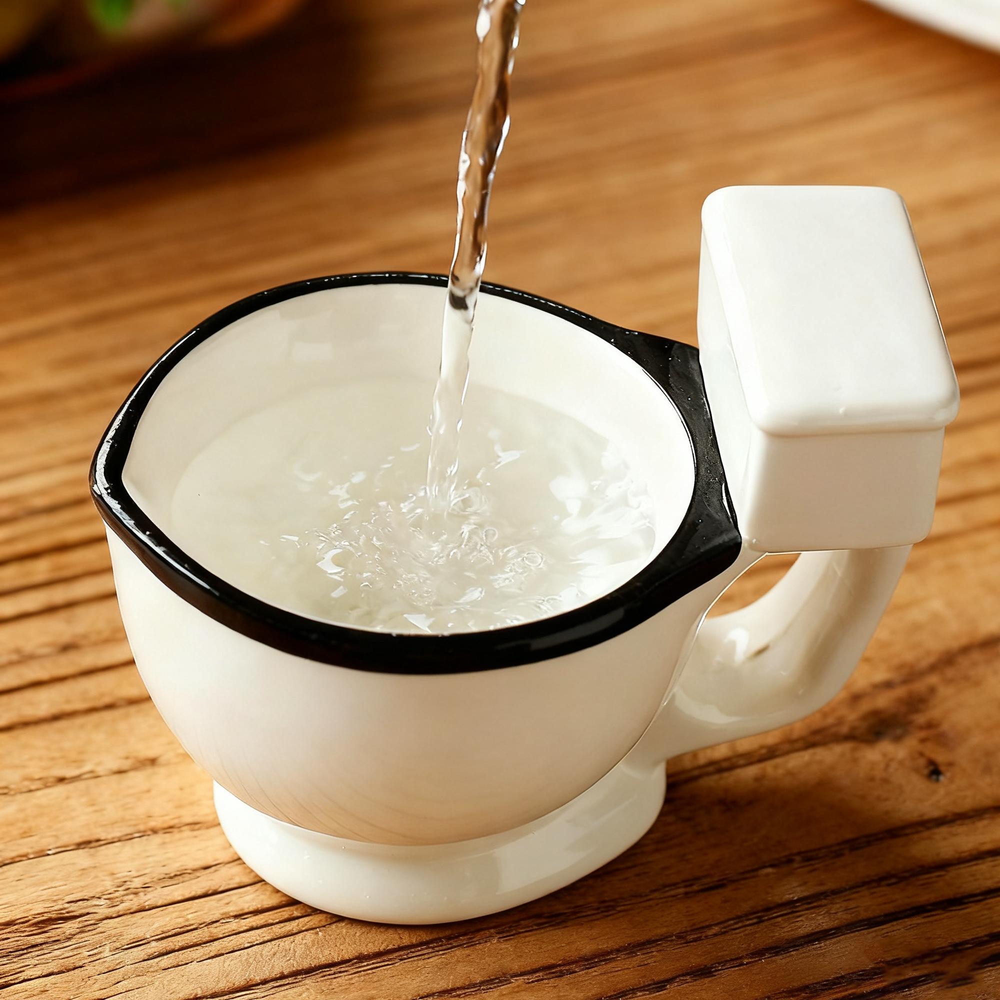 Funny Toilet Coffee Mug With Spoon | Novelty Ceramic Toilet Cup for ...
