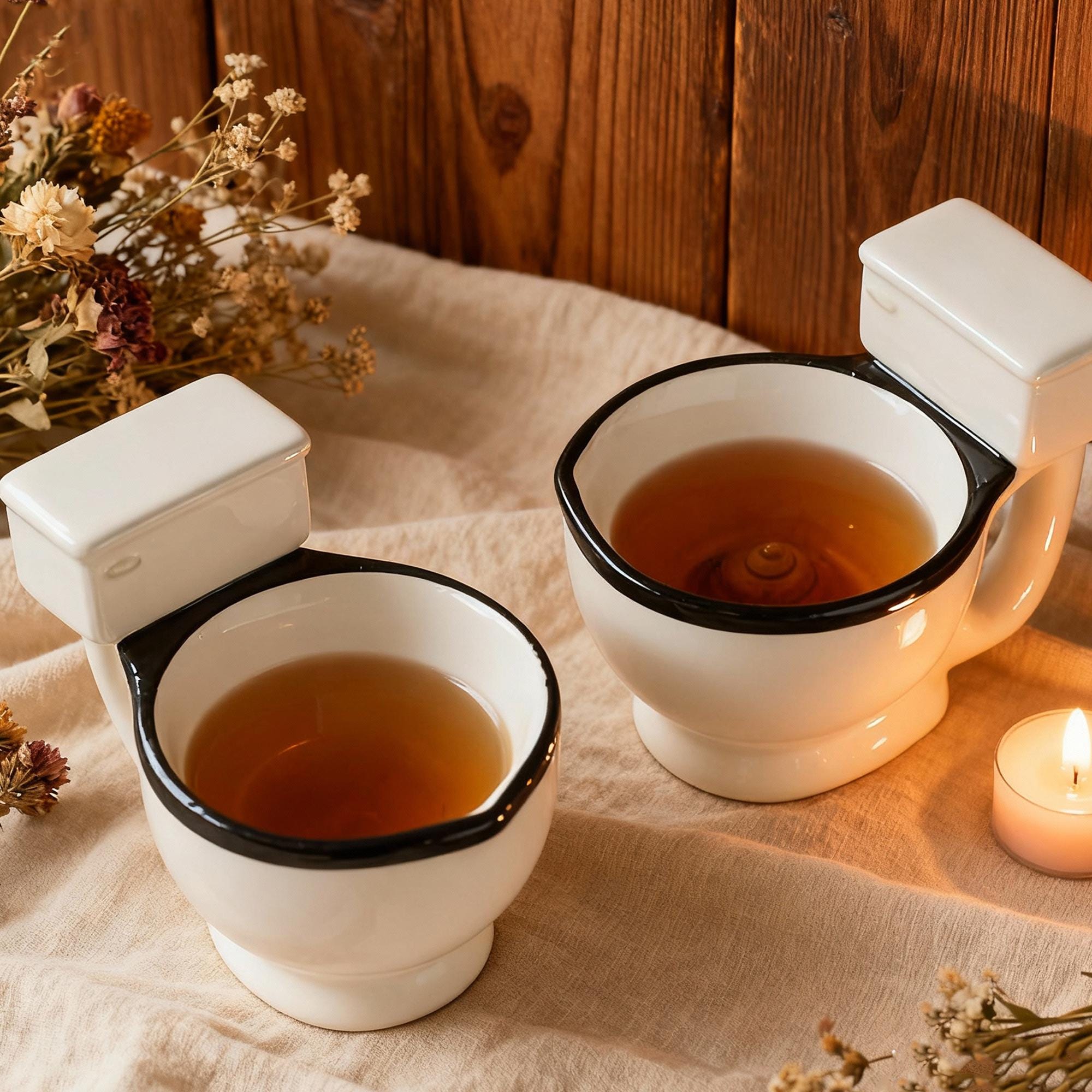 Funny Toilet Coffee Mug With Spoon | Novelty Ceramic Toilet Cup for ...