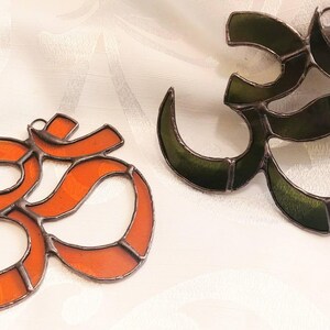 OM Symbol Stained Glass Designs by Sarah Segovia Glass Art - Etsy