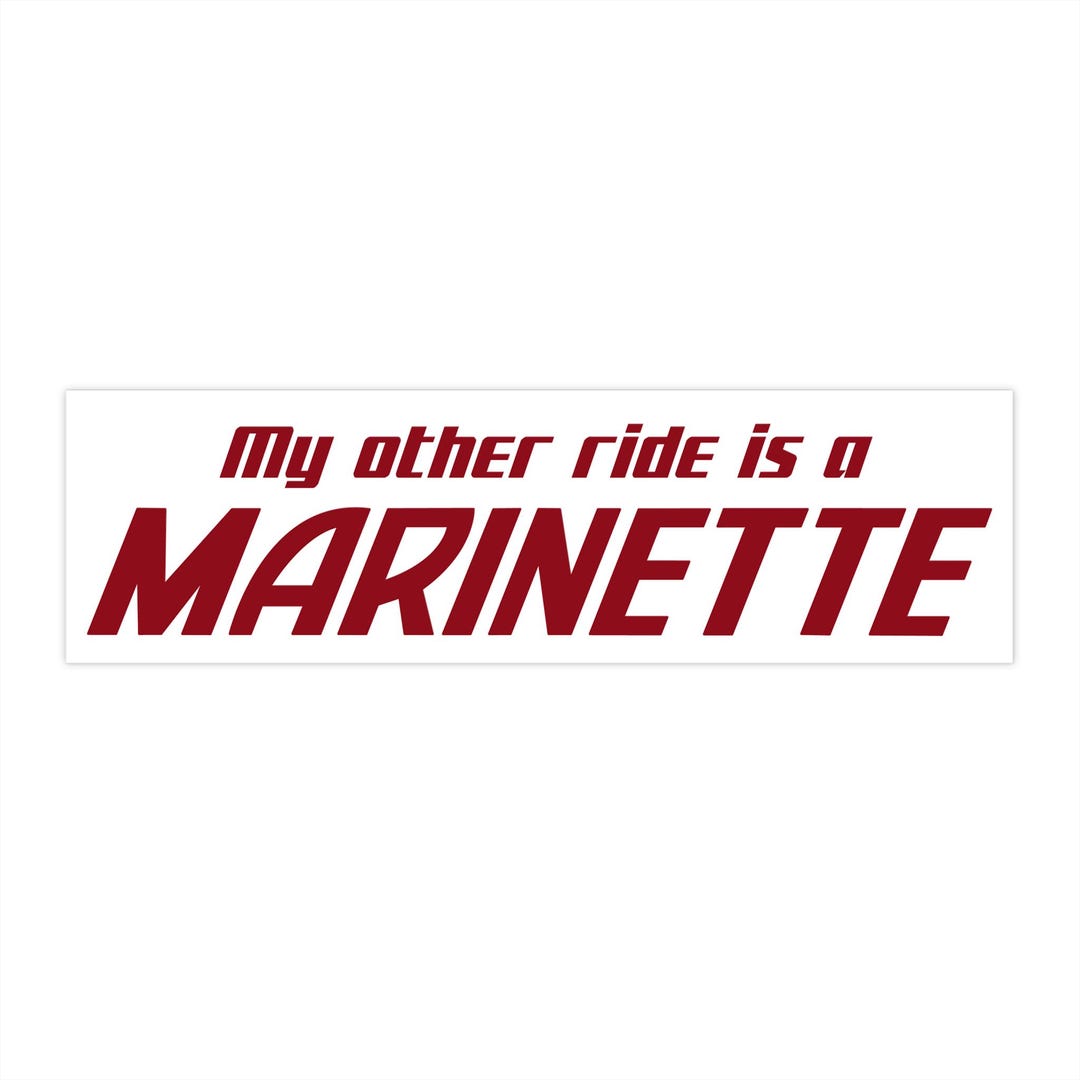 Copy of Bumper Sticker - Marinette Boat - Blue - Etsy