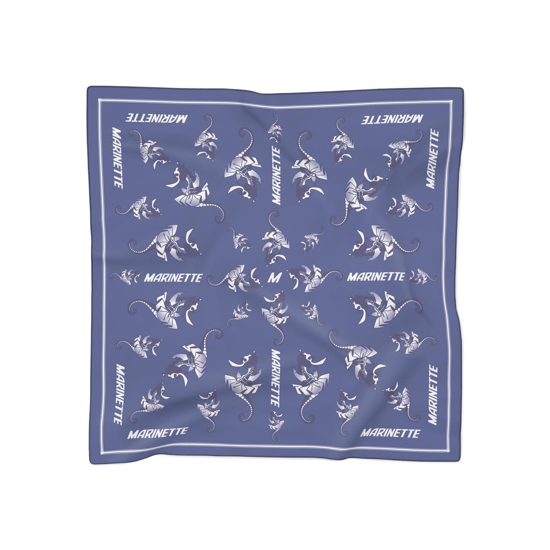 Scarf - Marinette Boat, Seahorse Logo - Etsy