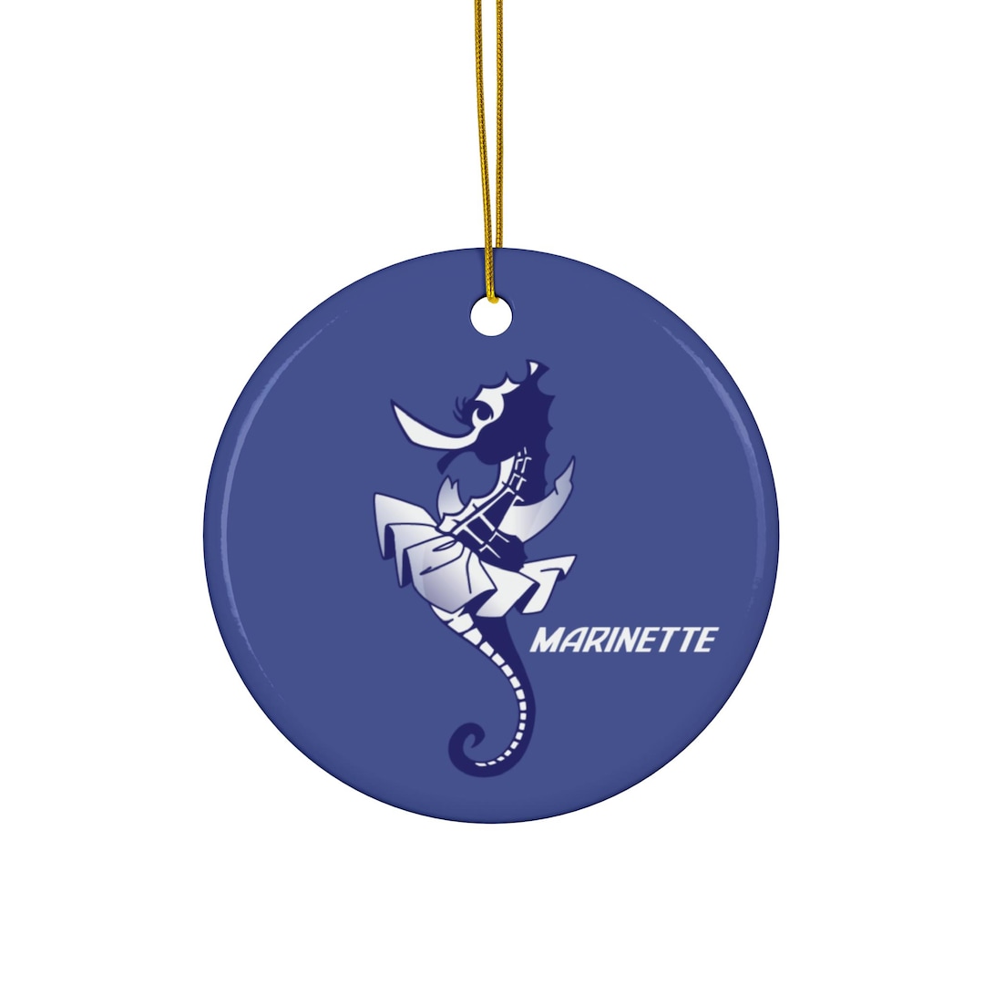 Ceramic Ornament, Marinette Boat, Seahorse Logo Blue - Etsy