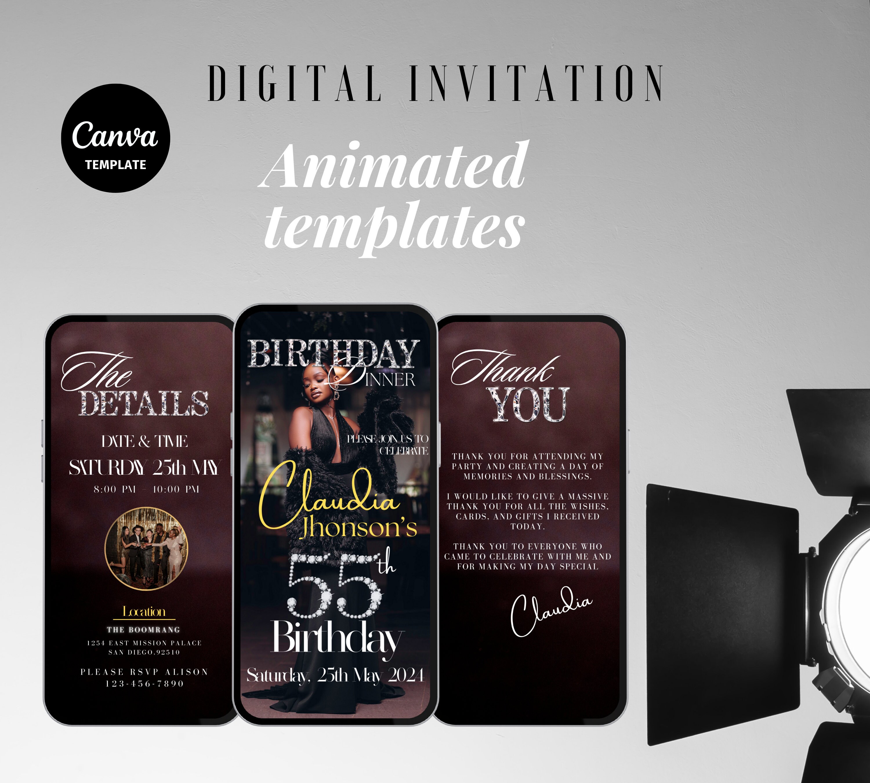55th Birthday Invitation, 55th Birthday, 55th Birthday Women, 55th ...