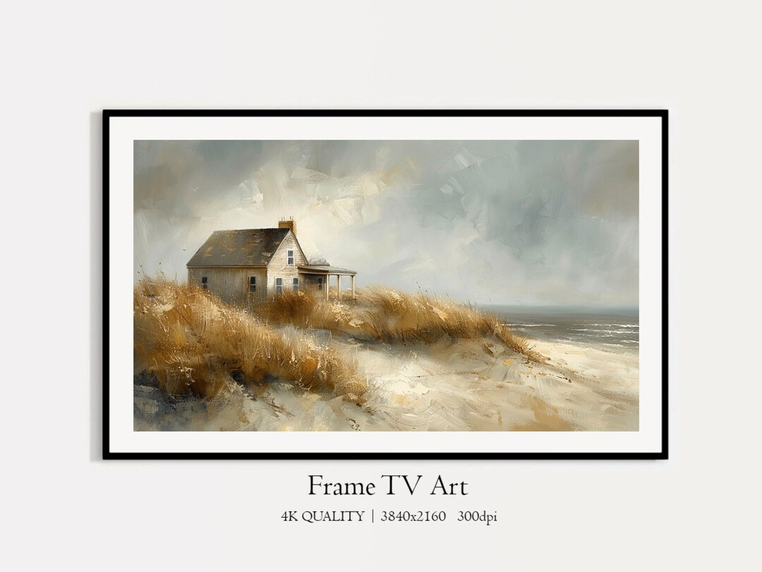 Vintage Collection Beach House Frame TV Art, Shore House View Art ...