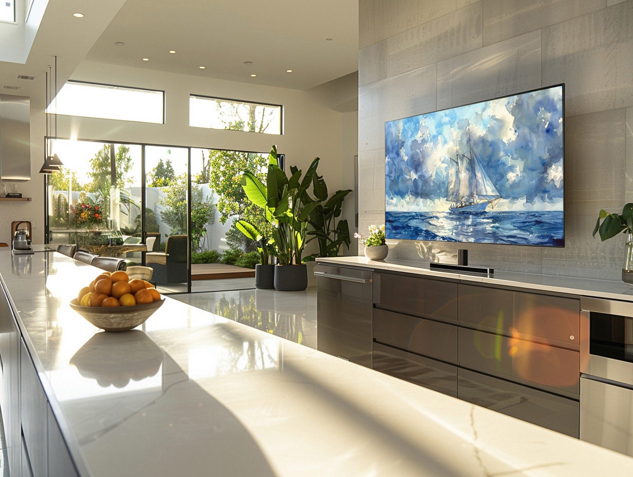 Frame TV Sailboat Art, Sailing Boat in the Ocean, Instant Digital ...