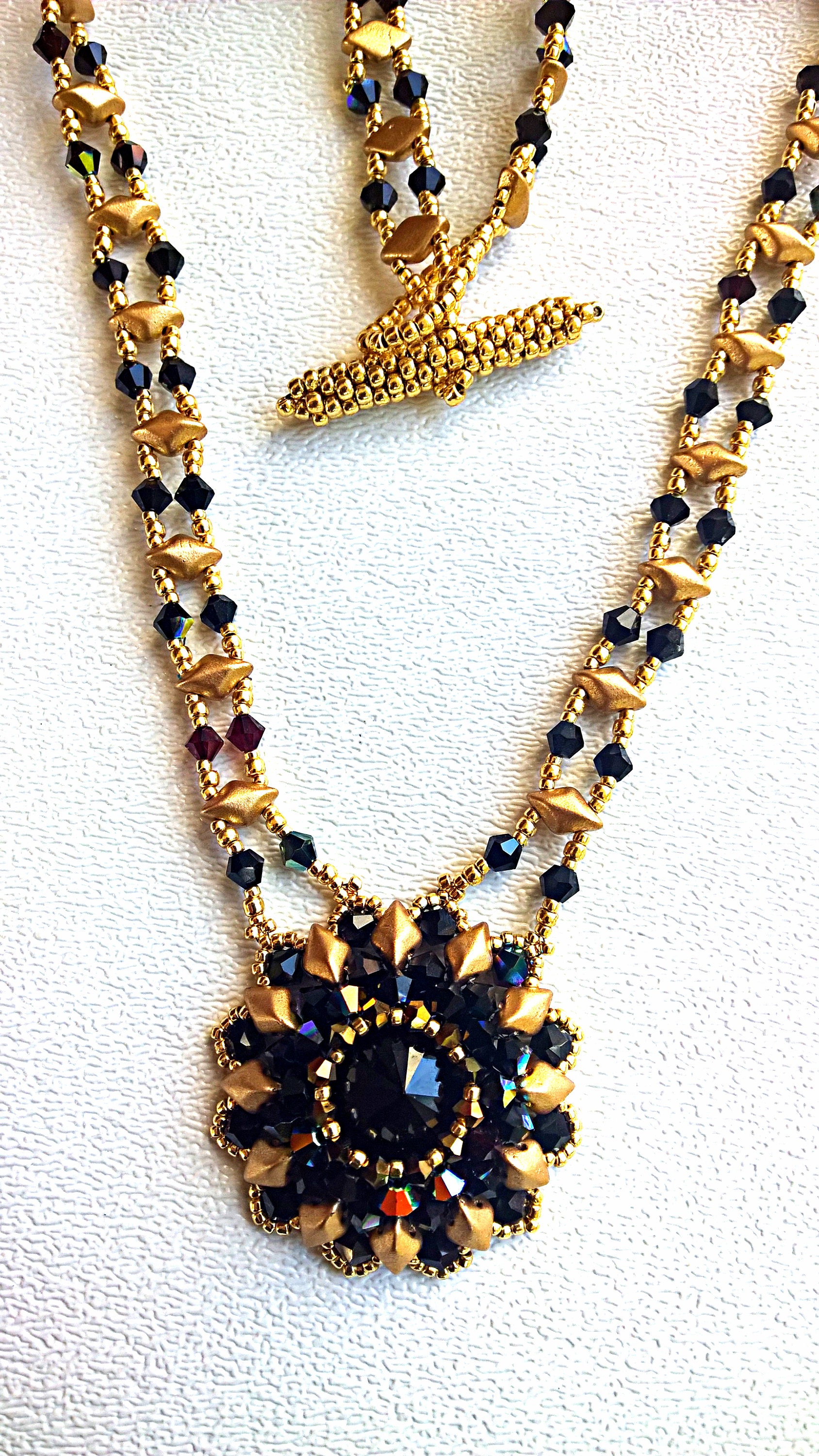 Tutorial for Gemma a Gem Duo Crystal Necklace - Etsy