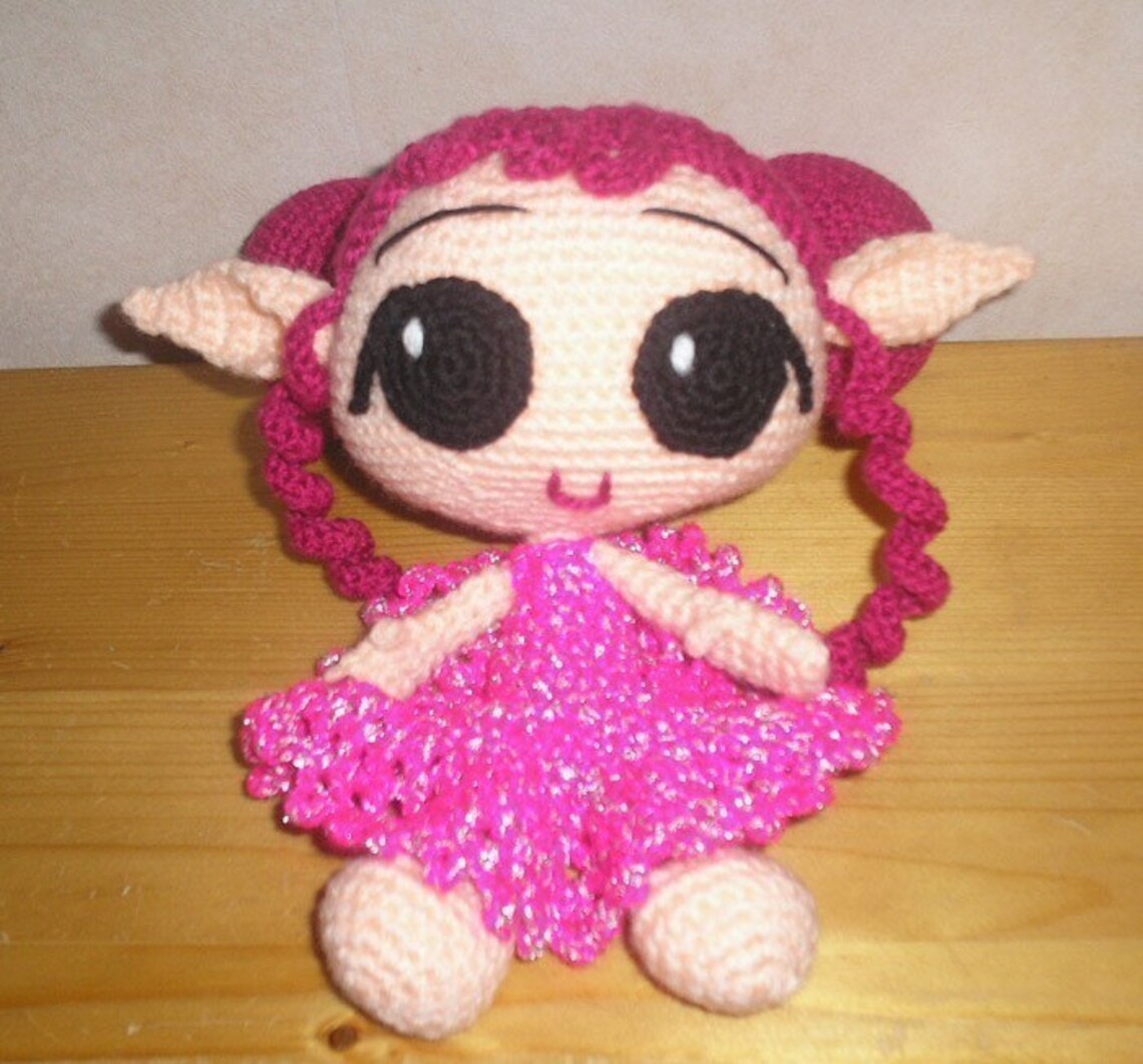 Amigurumi Elfic Manga Doll Pattern - Etsy