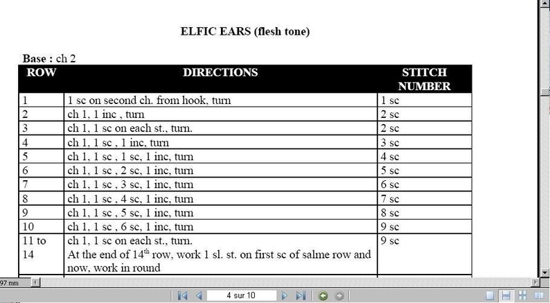 Amigurumi Elfic Manga Doll Pattern - Etsy