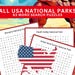 National Parks Word Search Puzzles: Road Trip Activity (digital ...
