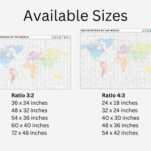 Giant Word Search Puzzle With ALL World Country Names. Printable Puzzle ...