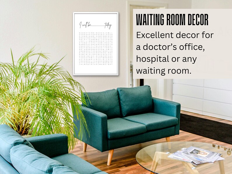 Positive Affirmations Inspirational Wall Art for Classroom, Waiting ...