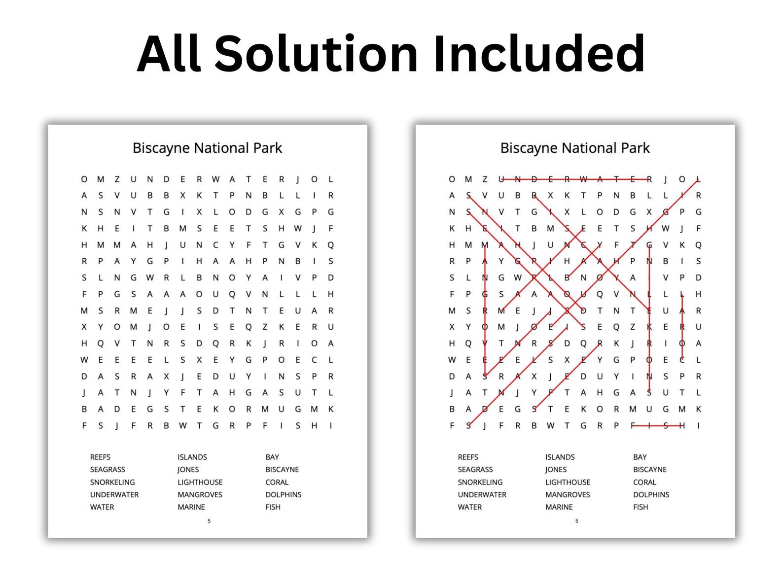National Parks Word Search Puzzles: Road Trip Activity (digital ...