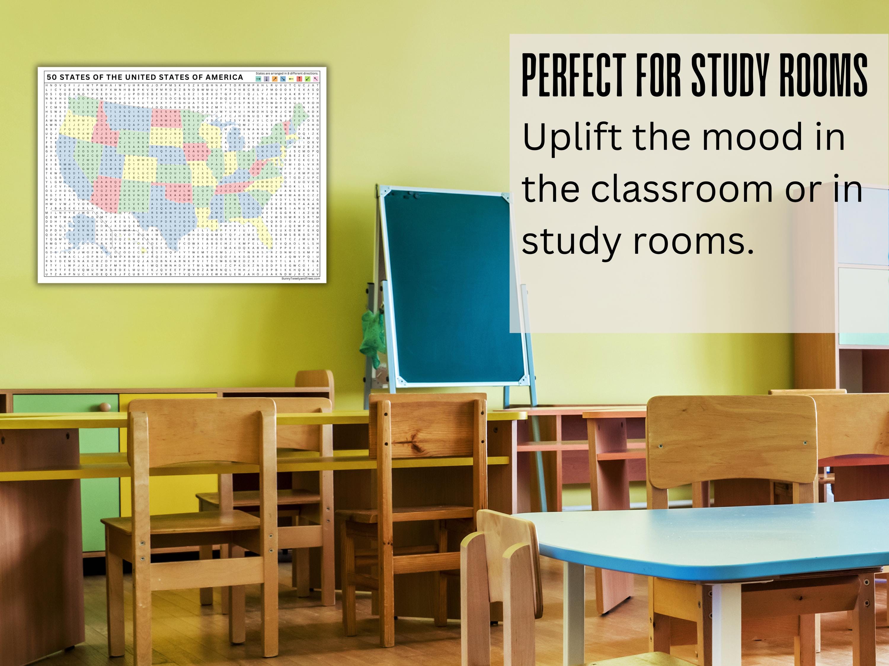 USA States Word Search Puzzle: Printable Geography Activity (PDF ...