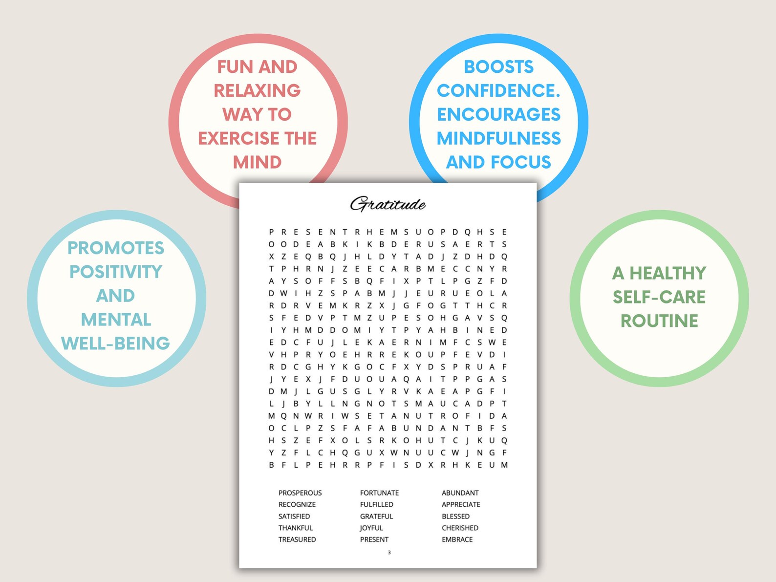 Positive Affirmations Word Search. Confidence Building Activity ...