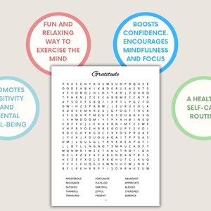 Positive Affirmations Word Search. Confidence Building Activity ...
