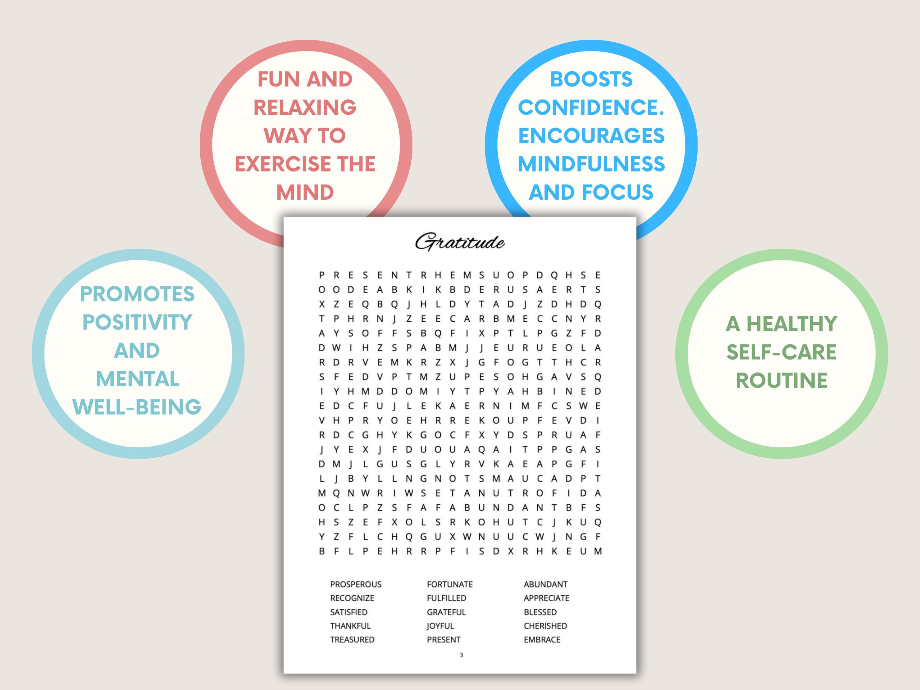 Positive Affirmations Word Search. Confidence Building Activity ...