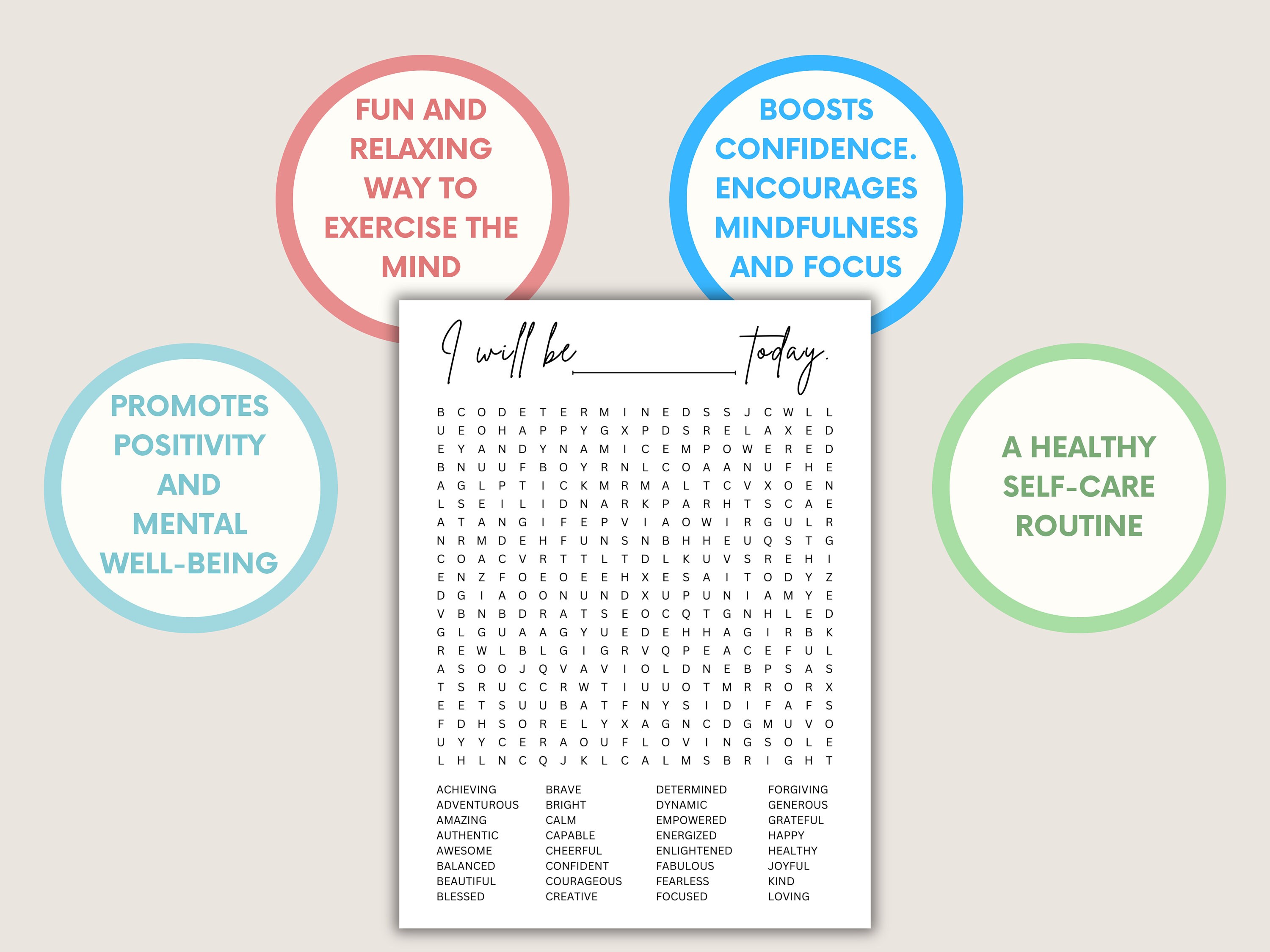 Positive Affirmations Inspirational Wall Art for Classroom, Waiting ...