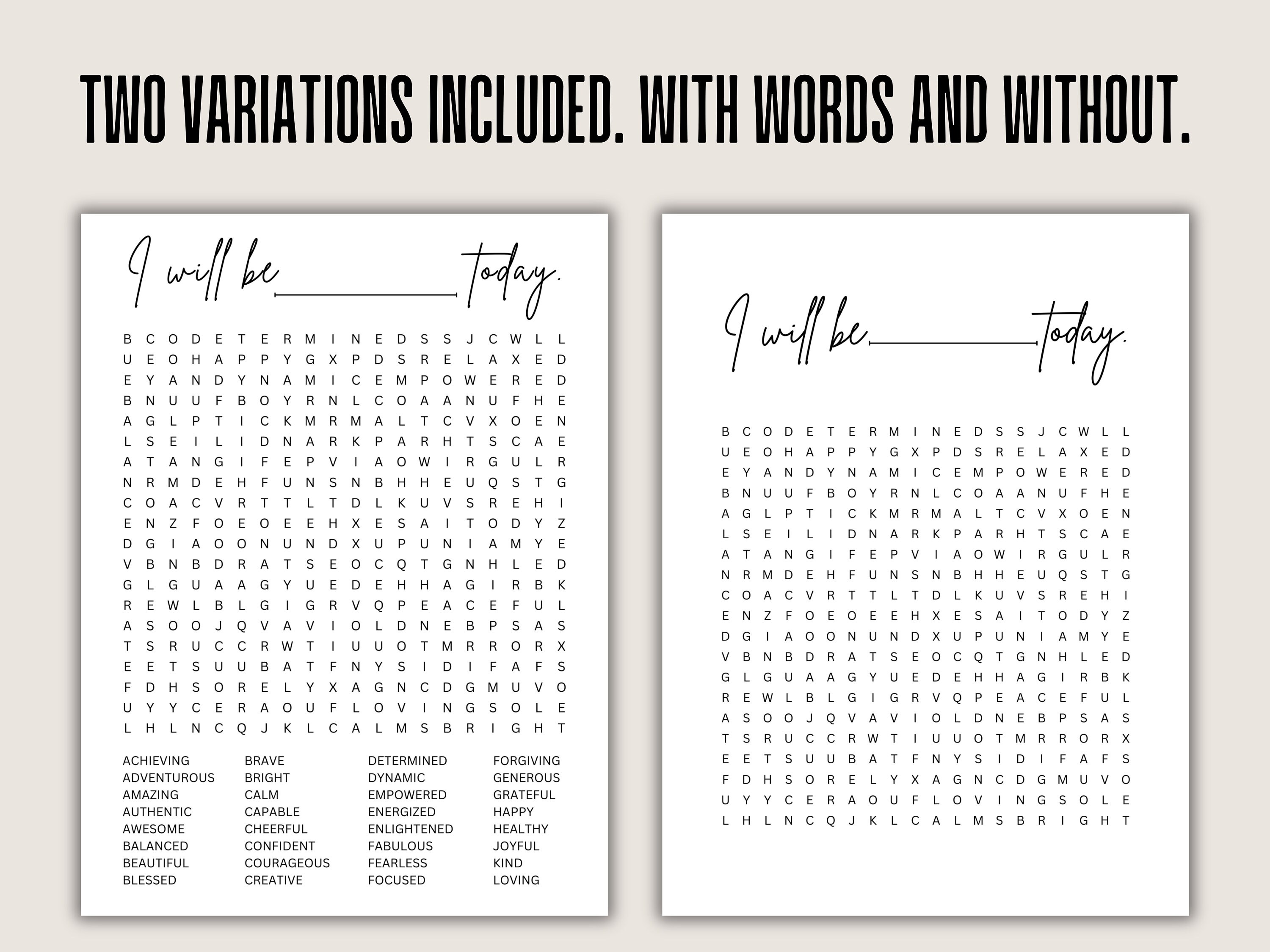 Positive Affirmations Inspirational Wall Art for Classroom, Waiting ...