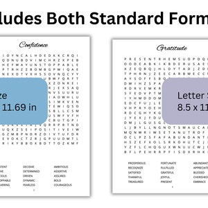 Positive Affirmations Word Search. Confidence Building Activity ...
