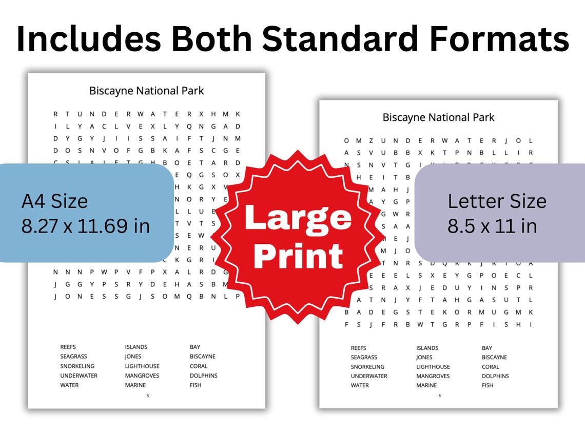 National Parks Word Search Puzzles: Road Trip Activity (digital ...