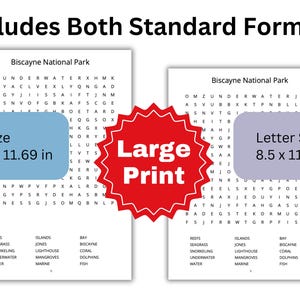 National Parks Word Search Puzzles: Road Trip Activity (digital ...