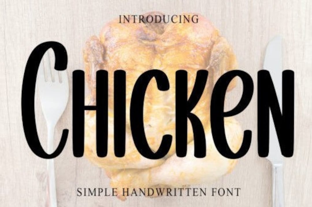 Chicken Font, Minimalist Font, Cricut Fonts, Casual Font, Modern Font ...
