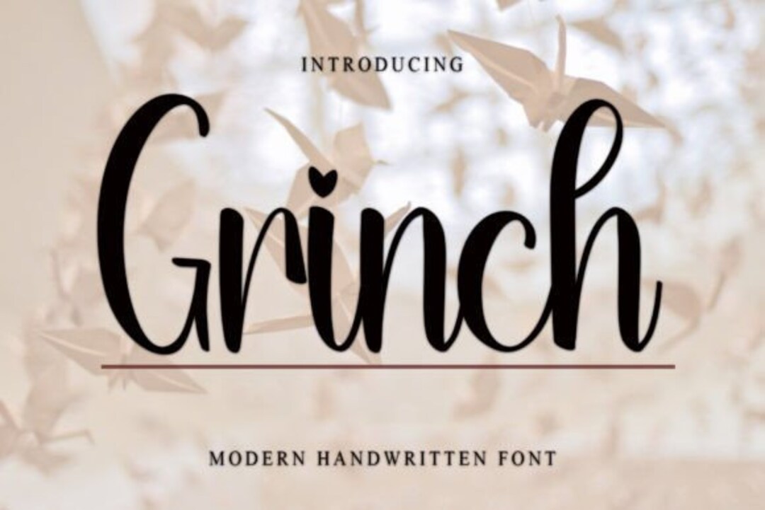 Grinch Font, Wedding Font, Cute Fonts for Crafters, Rustic Font, Bold ...