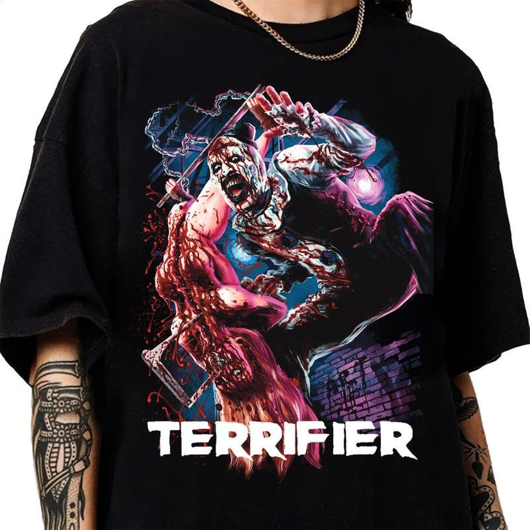 Terrifier Comfort Color T-shirt, Terrifier, Halloween Hoodie, Terrifier ...