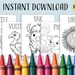 Animals A-Z Coloring Pages for Kids: Educational Activity (instant ...