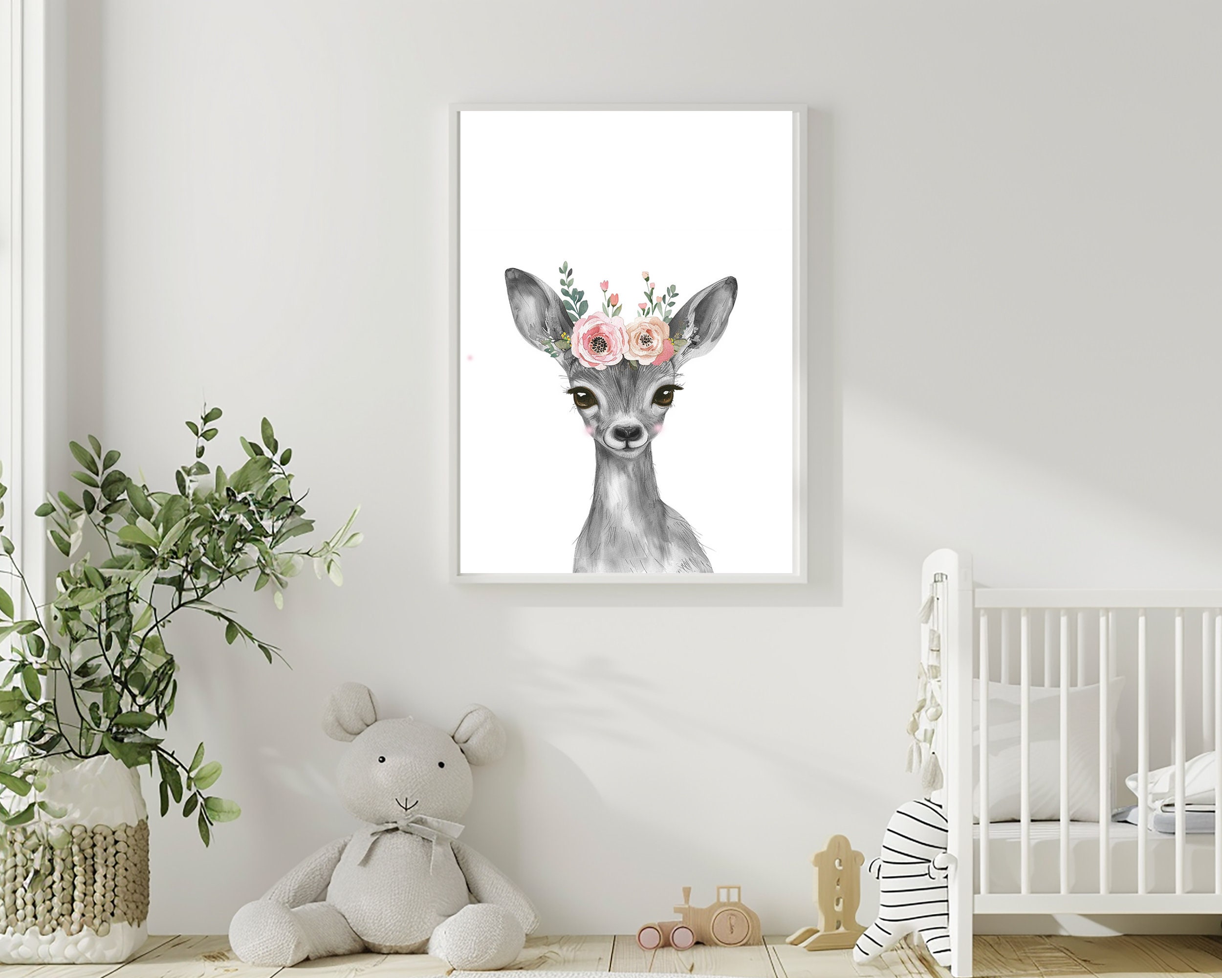 Baby Animals Portraits Nursery Wall Art, Printable Wall Decor, DIGITAL ...