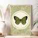 Green Butterfly Wall Art, Printable Wall Decor, DIGITAL DOWNLOAD - Etsy