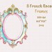 Watercolor French Rococo Frames, Printable 8.5X11 Inches Pages - Etsy