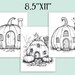45 Fairy Houses Coloring Pages for Kids (printable Digital Download) - Etsy