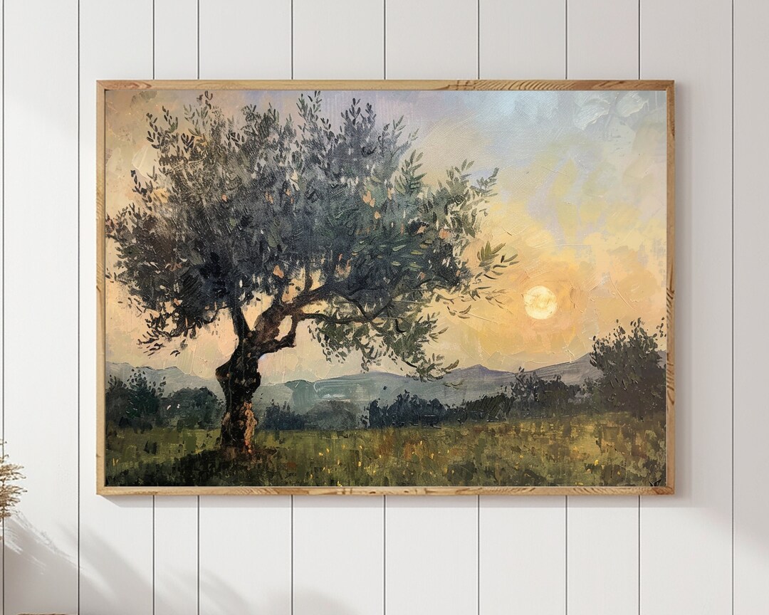 Olive Tree Wall Art, Printable Oil Painting, DIGITAL DOWNLOAD - Etsy