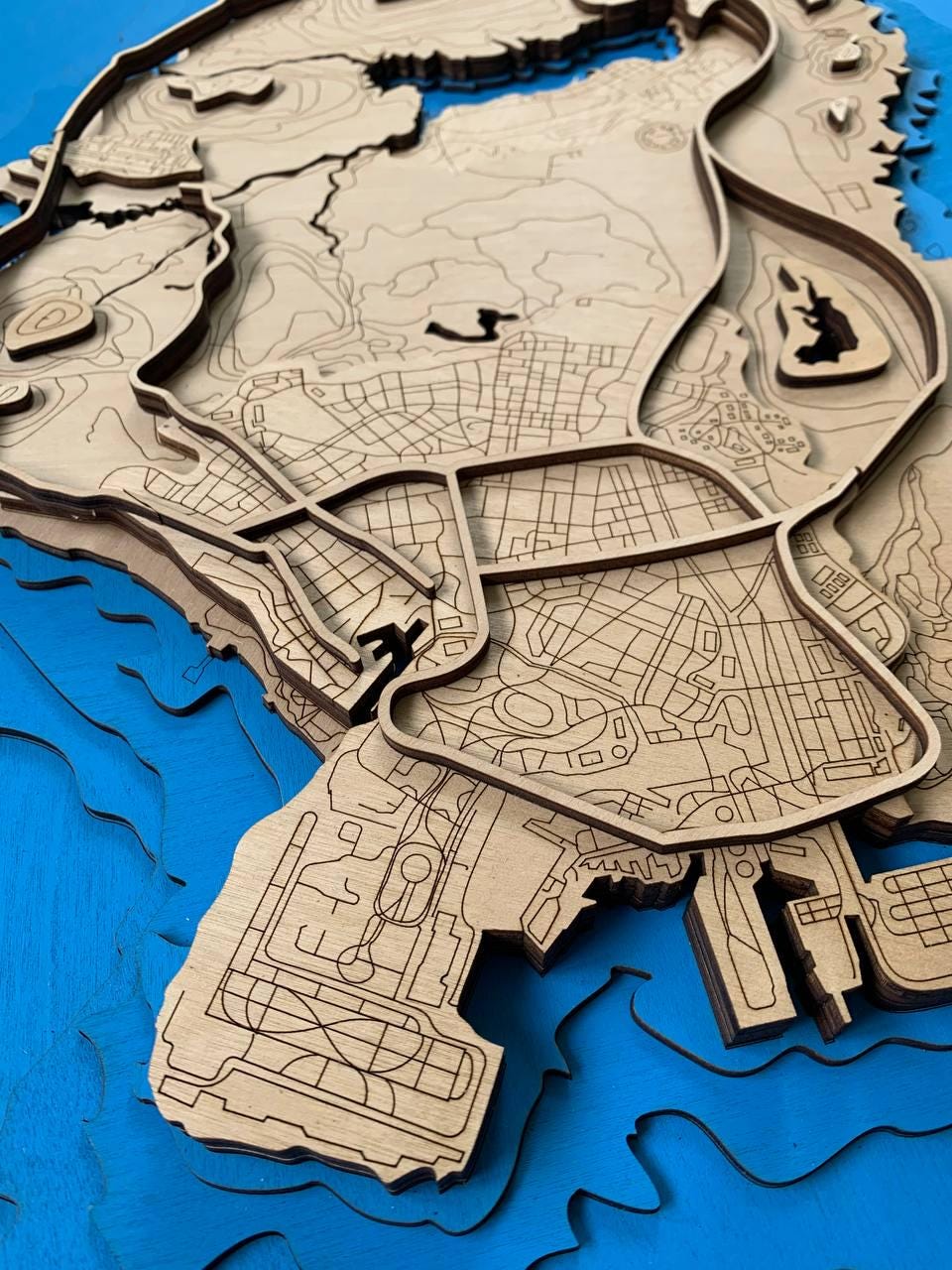 Wooden Map of GTA V , Wall Decor , Map for Fans , Game Map , Best Gift ...