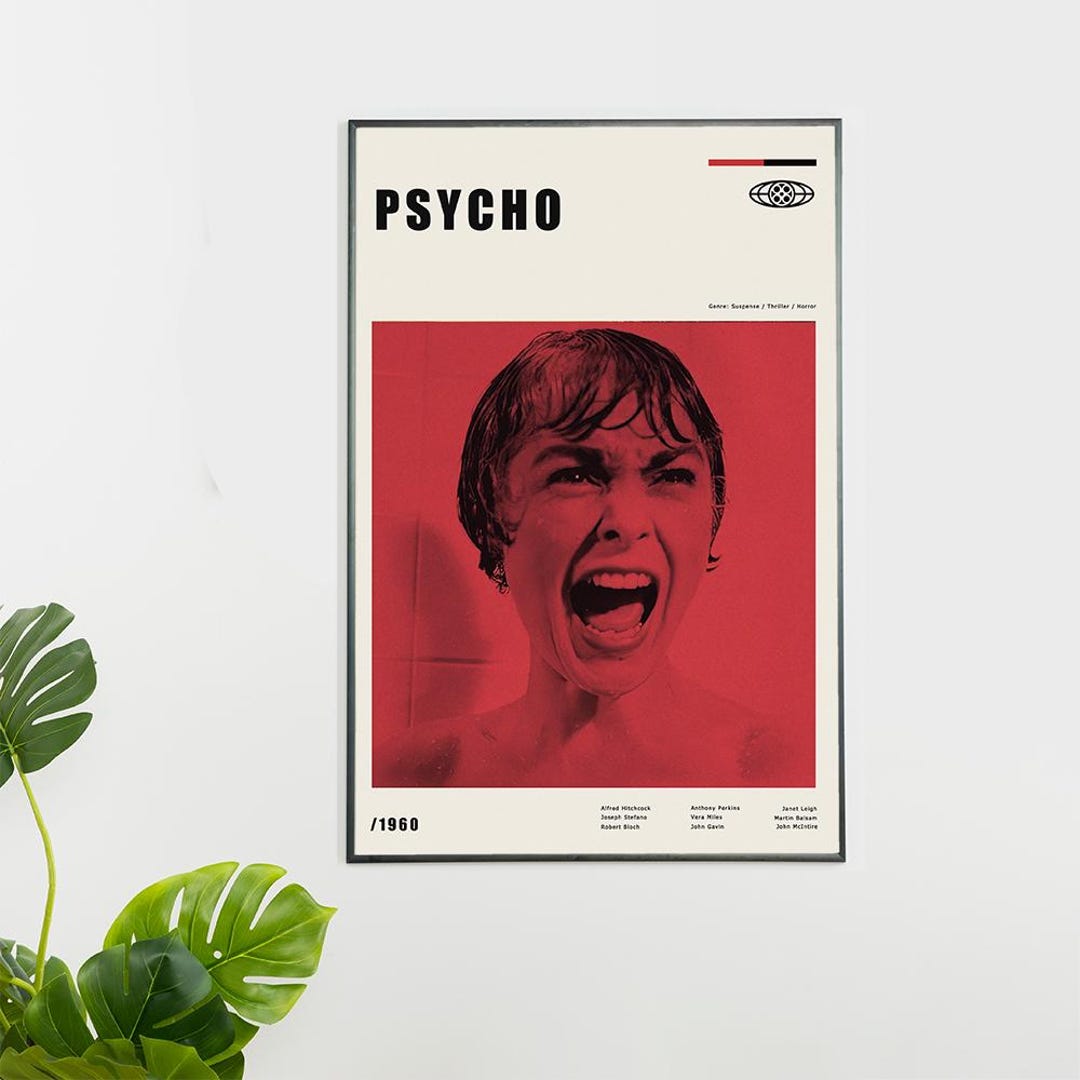 Psycho (1960) Movie Posters, Wall Art, Canvas Prints, Home Decor ...