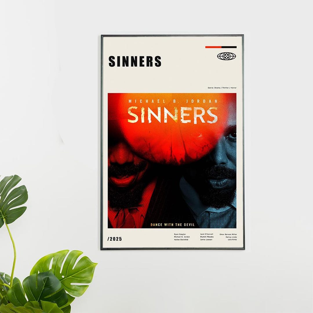 Sinners (2025) Movie Posters, Wall Art, Canvas Prints, Home Decor ...