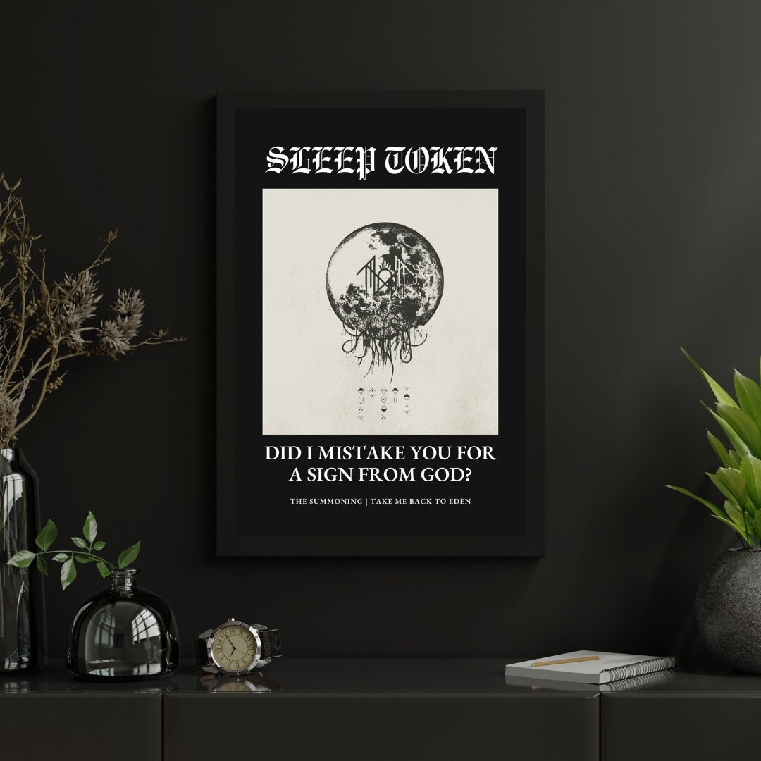 Sleep Token the Summoning Poster Take Me Back to Eden Gothic Metal ...