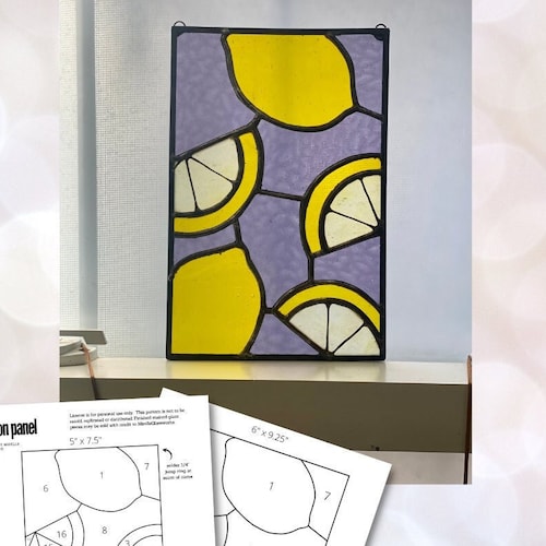 Stained Glass Suncatcher Pattern Download Beginner Stained - Etsy