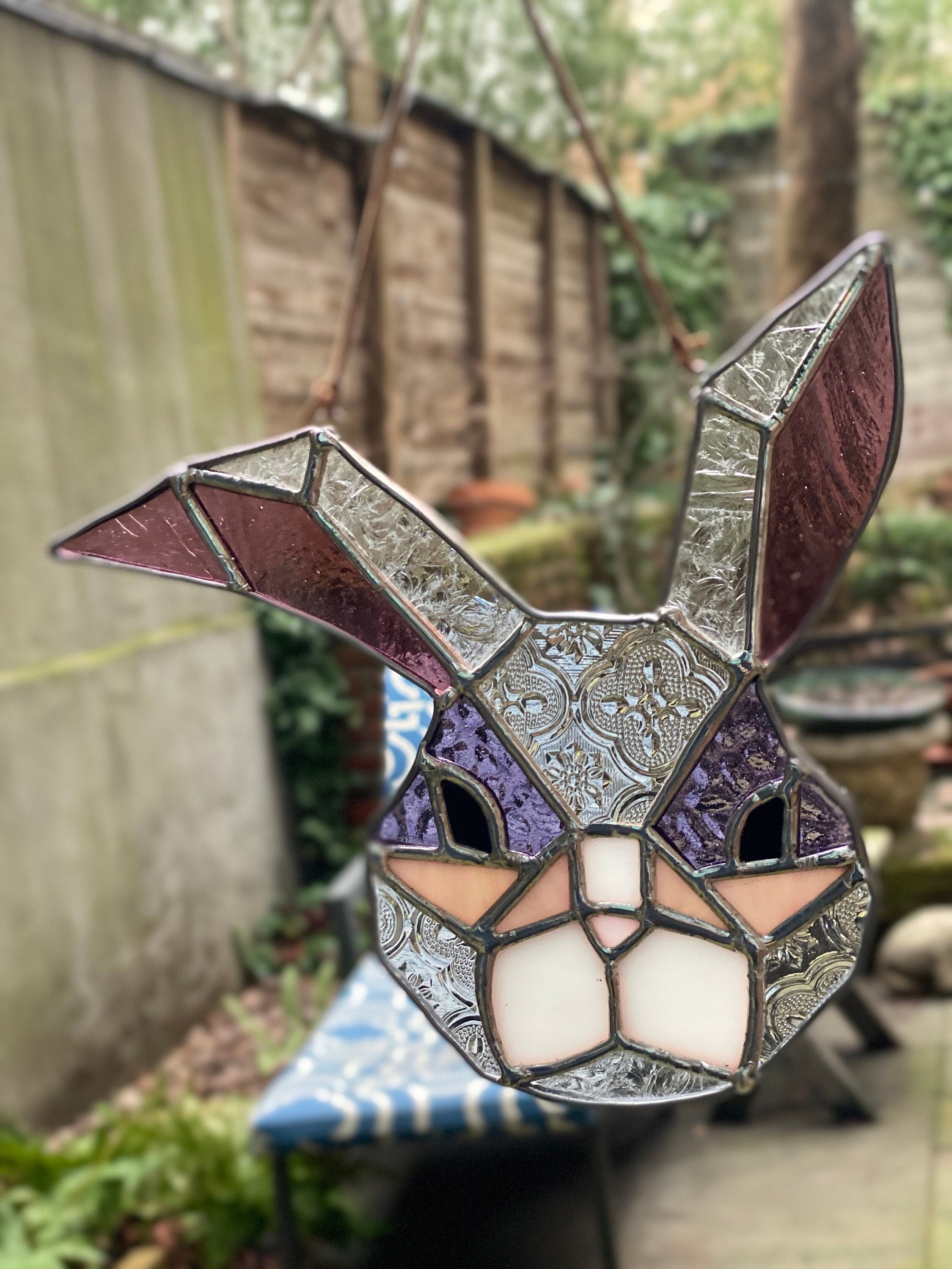 Digital Stained Glass Pattern/ RABBIT / PDF Instant Download - Etsy