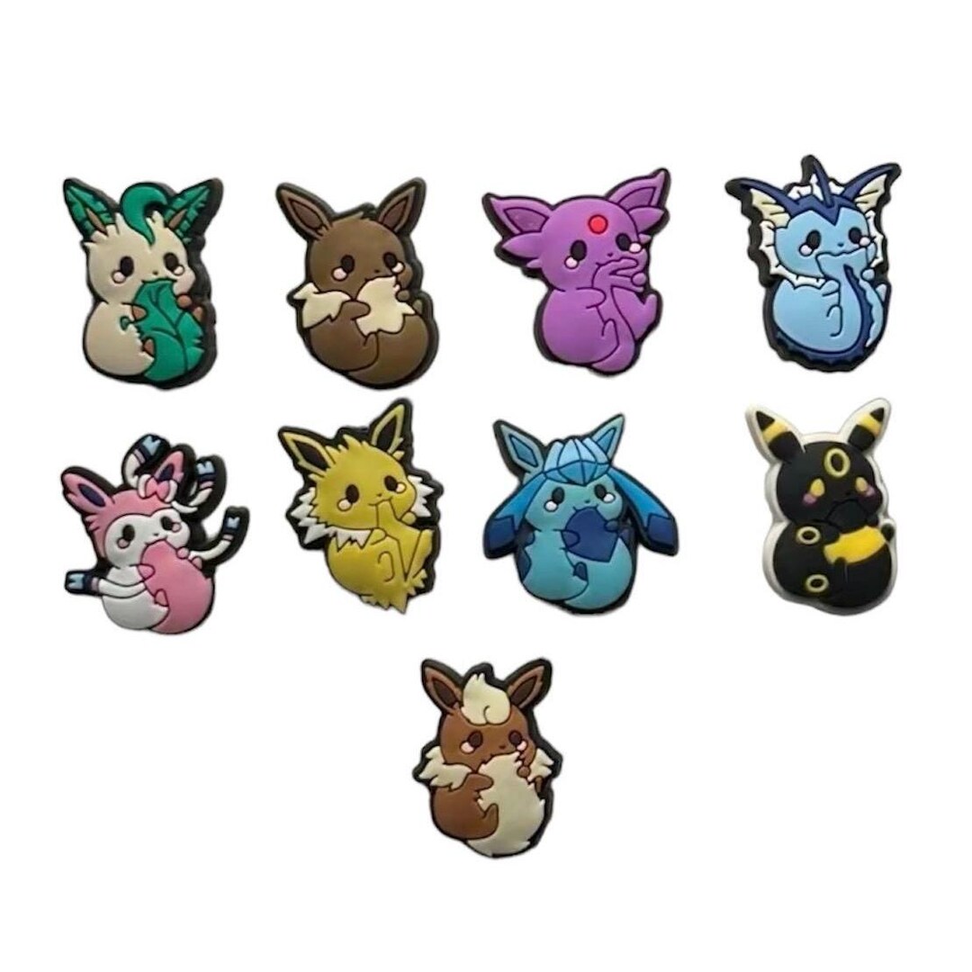 Eevee Evolution Croc Charms - Etsy